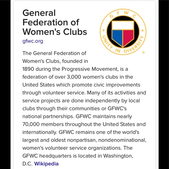 Vintage | Jewelry | Kyg Gfwc General Federation Of Womens Club 10kyg ...